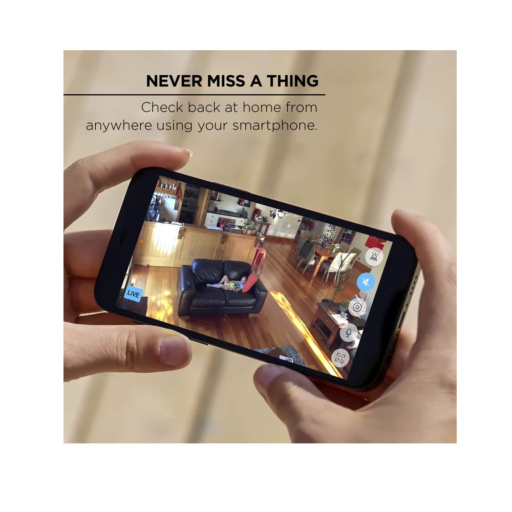 Merkury Smart MI-CW051-199W 1080P Smart Indoor Camera with Voice ...