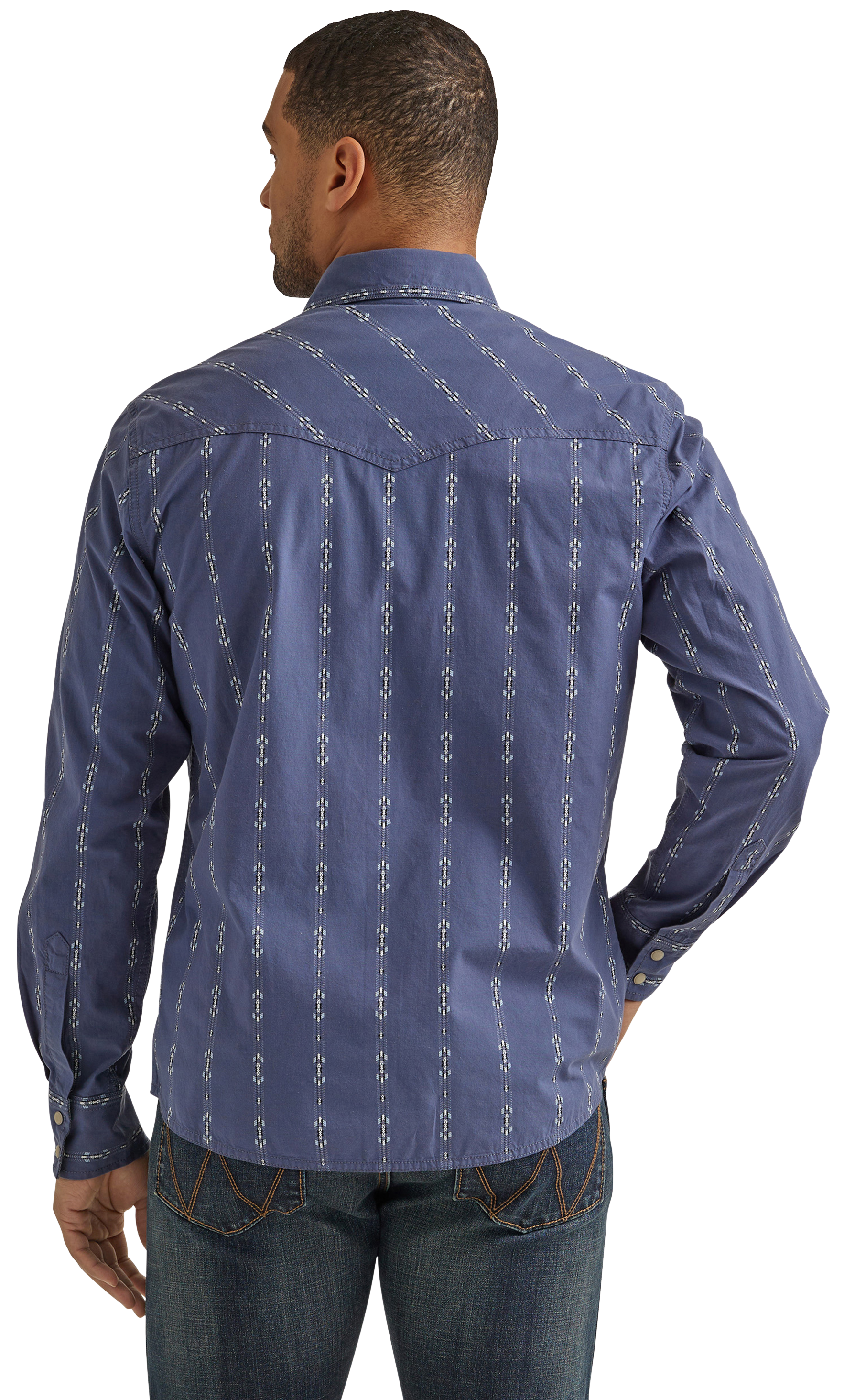 Wrangler Retro Premium Modern Snap Long-Sleeve Shirt for Men - Vintage ...