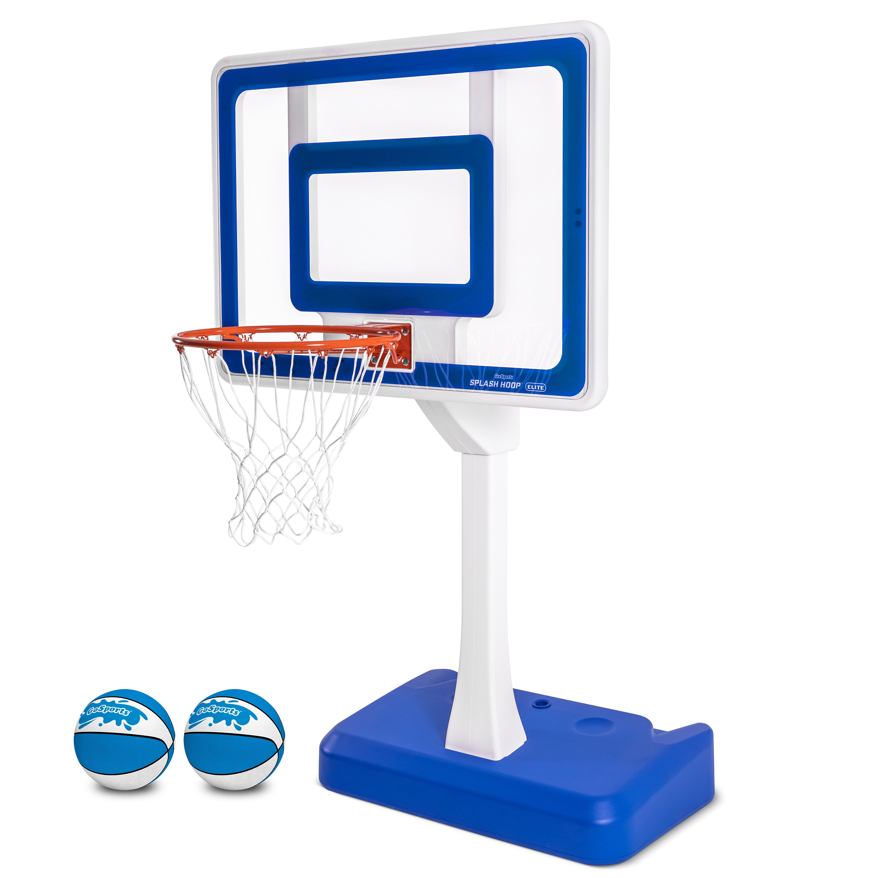GoSports BB-SPLASHHOOP-E Splash Hoop Elite Pool Basketball Game Set ...